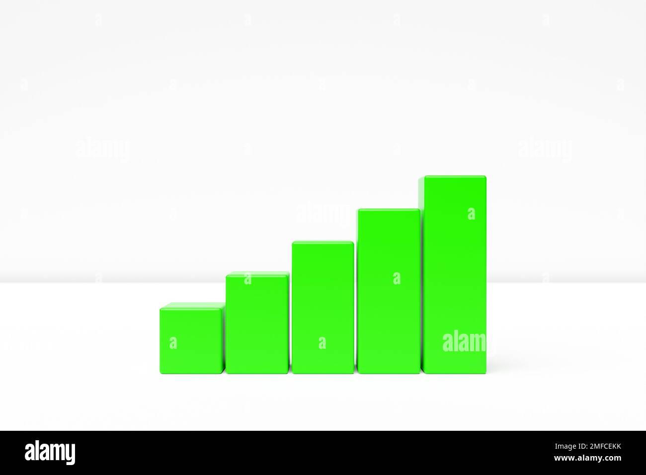 Vertical indicator chart. 3D illustration Stock Photo - Alamy
