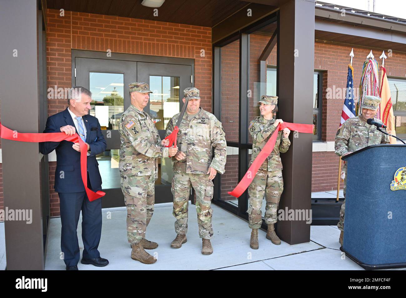 The new Fort Dix Aviation Building and Army Ramp Ribbon Cutting ...