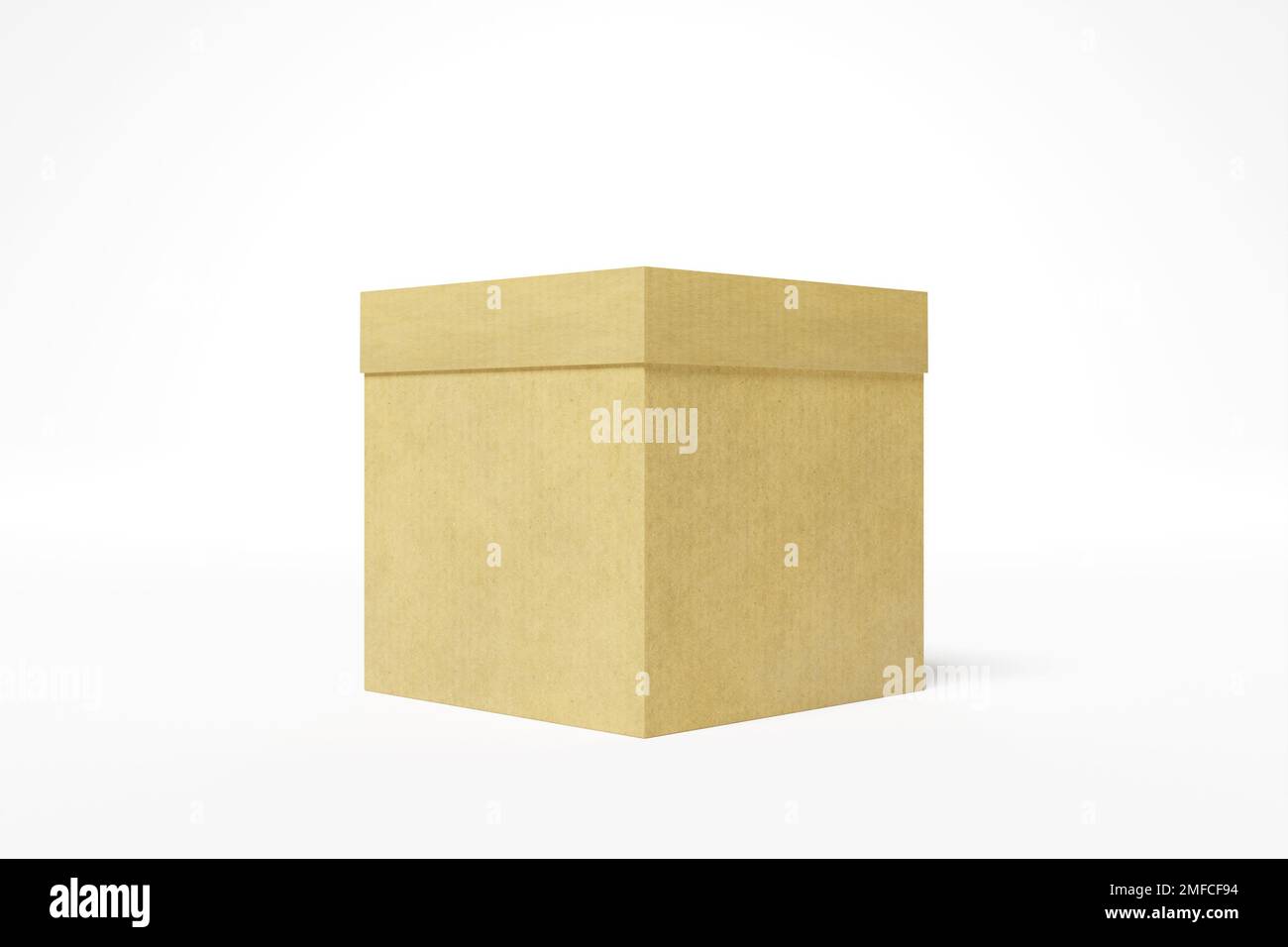 cargo box on a white background. Isolated 3D illustration Stock Photo ...
