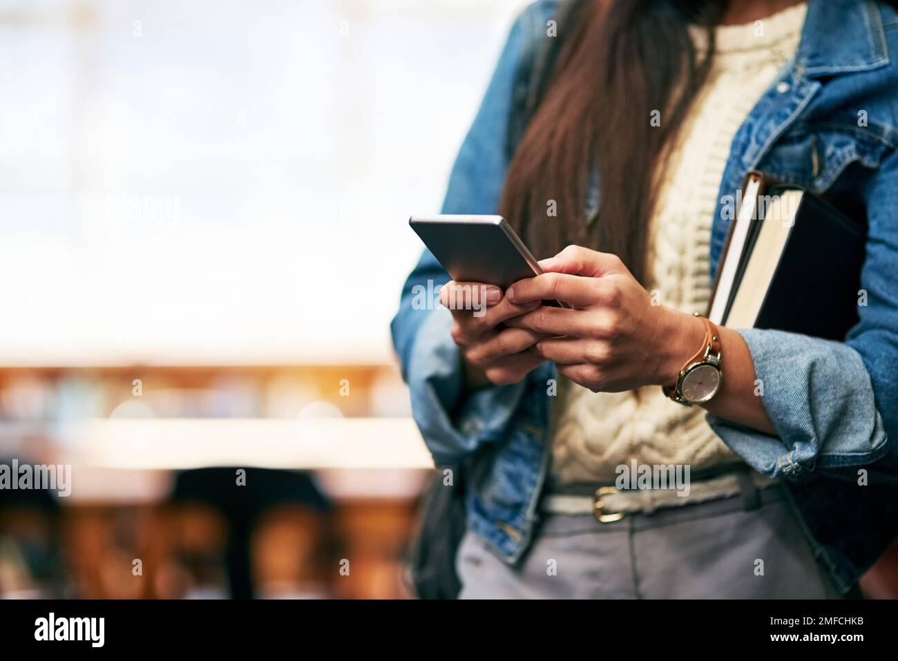 The student life is a connected one. Closeup shot of a university ...