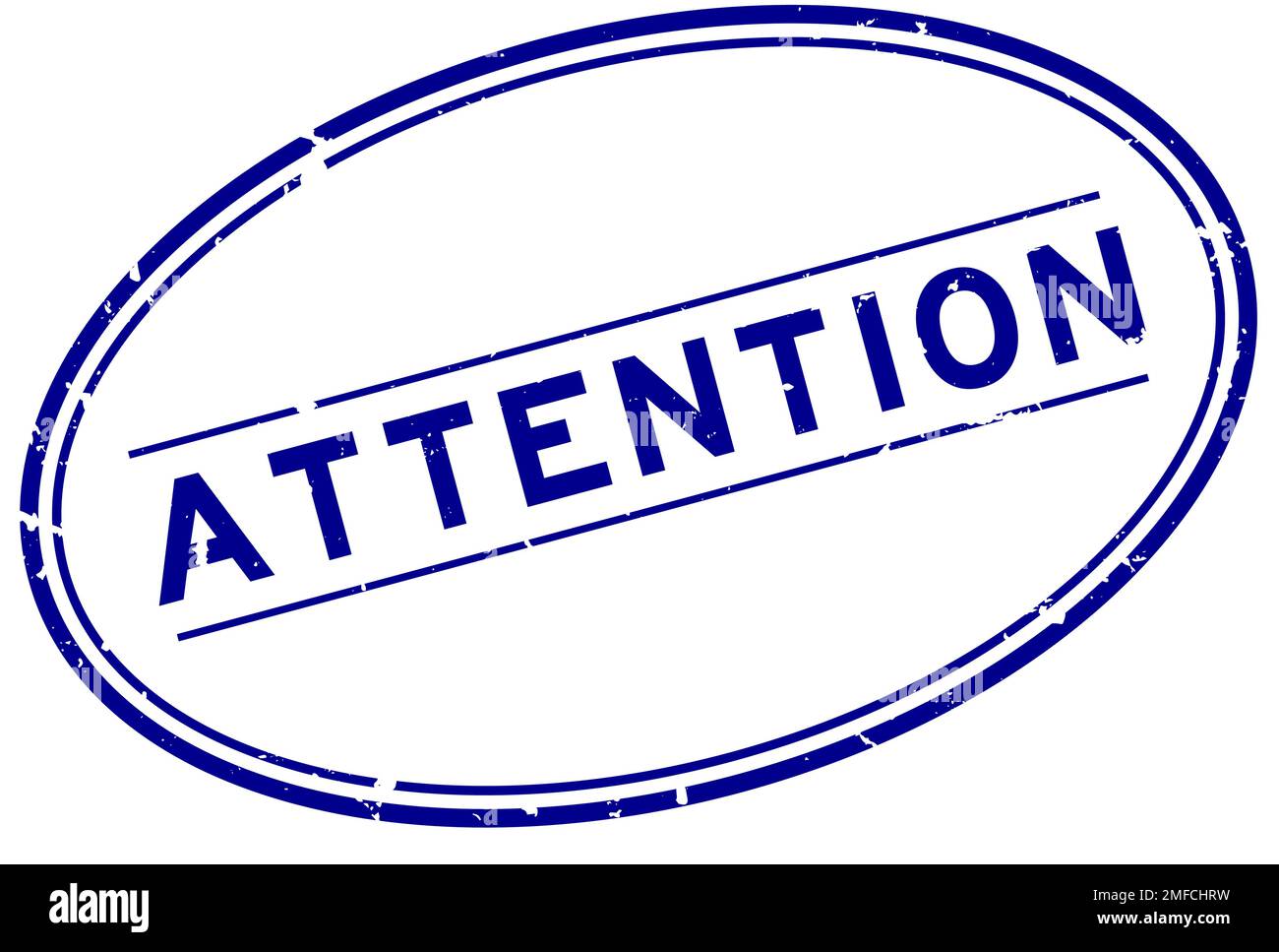 Grunge blue attention word oval rubber seal stamp on white background Stock Vector Image & Art ...