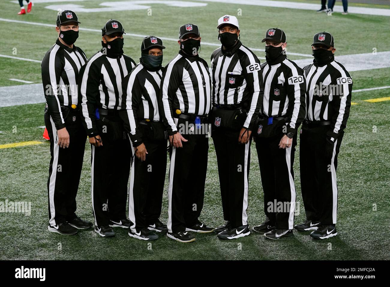 NFL Officials poses for a photograph before an football game between ...