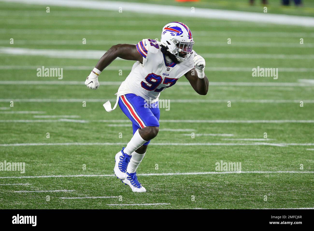 Buffalo Bills defensive end Mario Addison (97) during the first half of ...