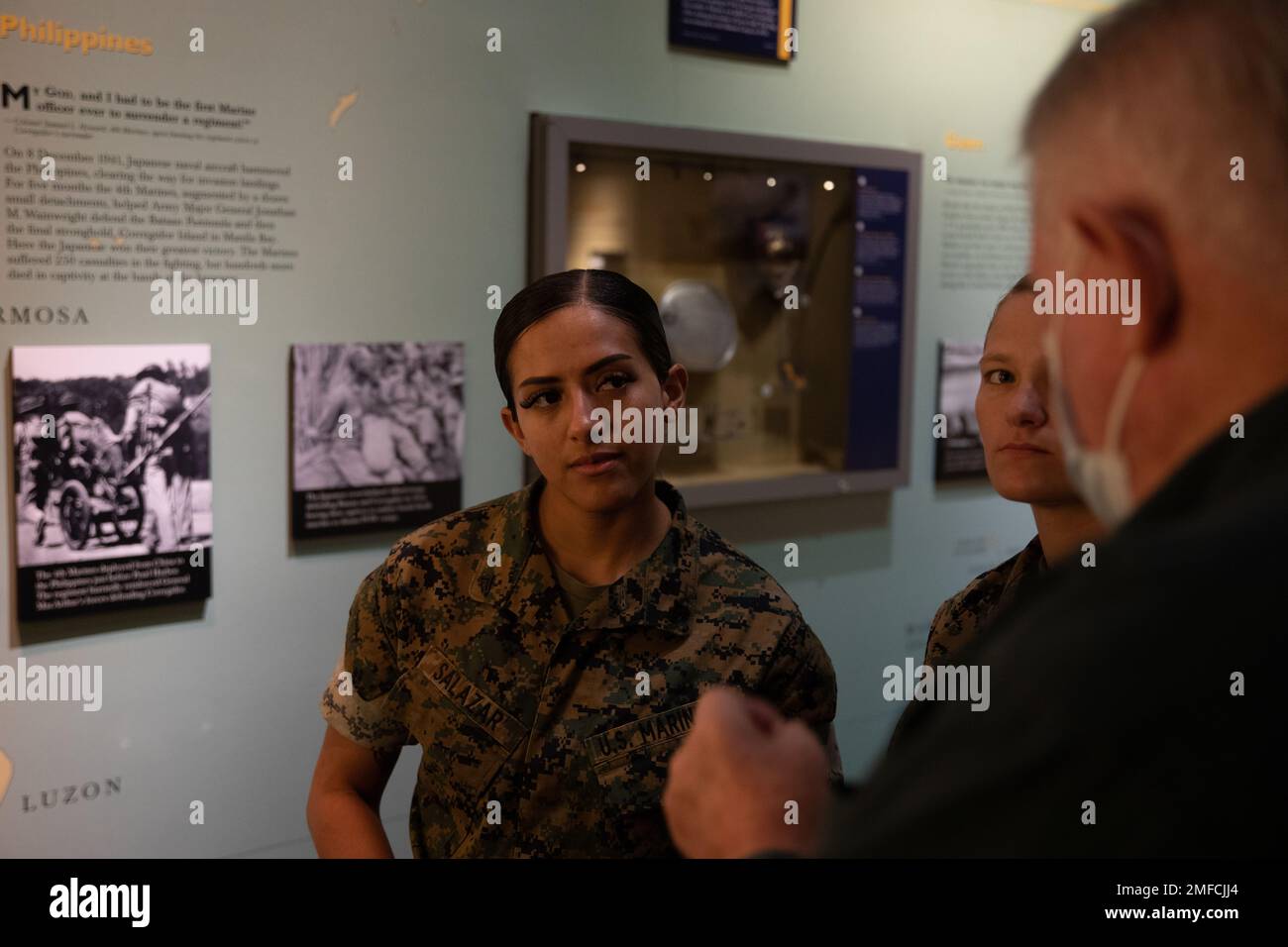 U.S. Marine Corps Cpl. Samantha Salazar, a supply chain and material ...