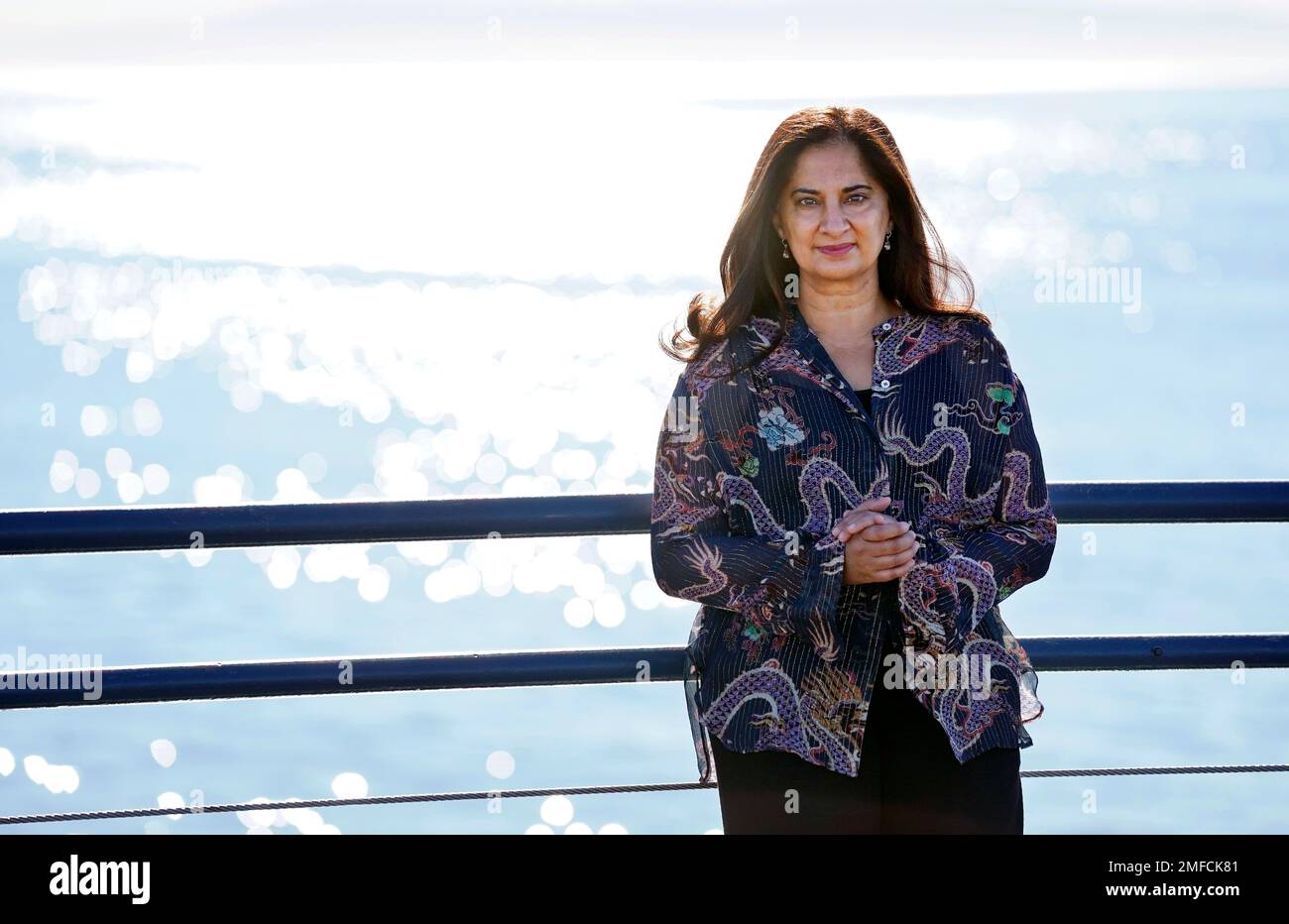 Author Mallika Chopra poses for a portrait, Monday, Dec. 21, 2020, in ...