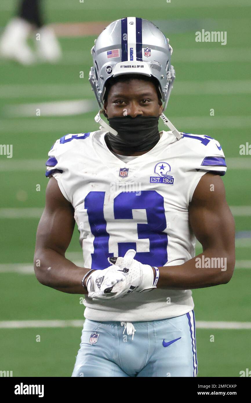 Dallas Cowboys wide receiver Michael Gallup (13) looks on following an ...