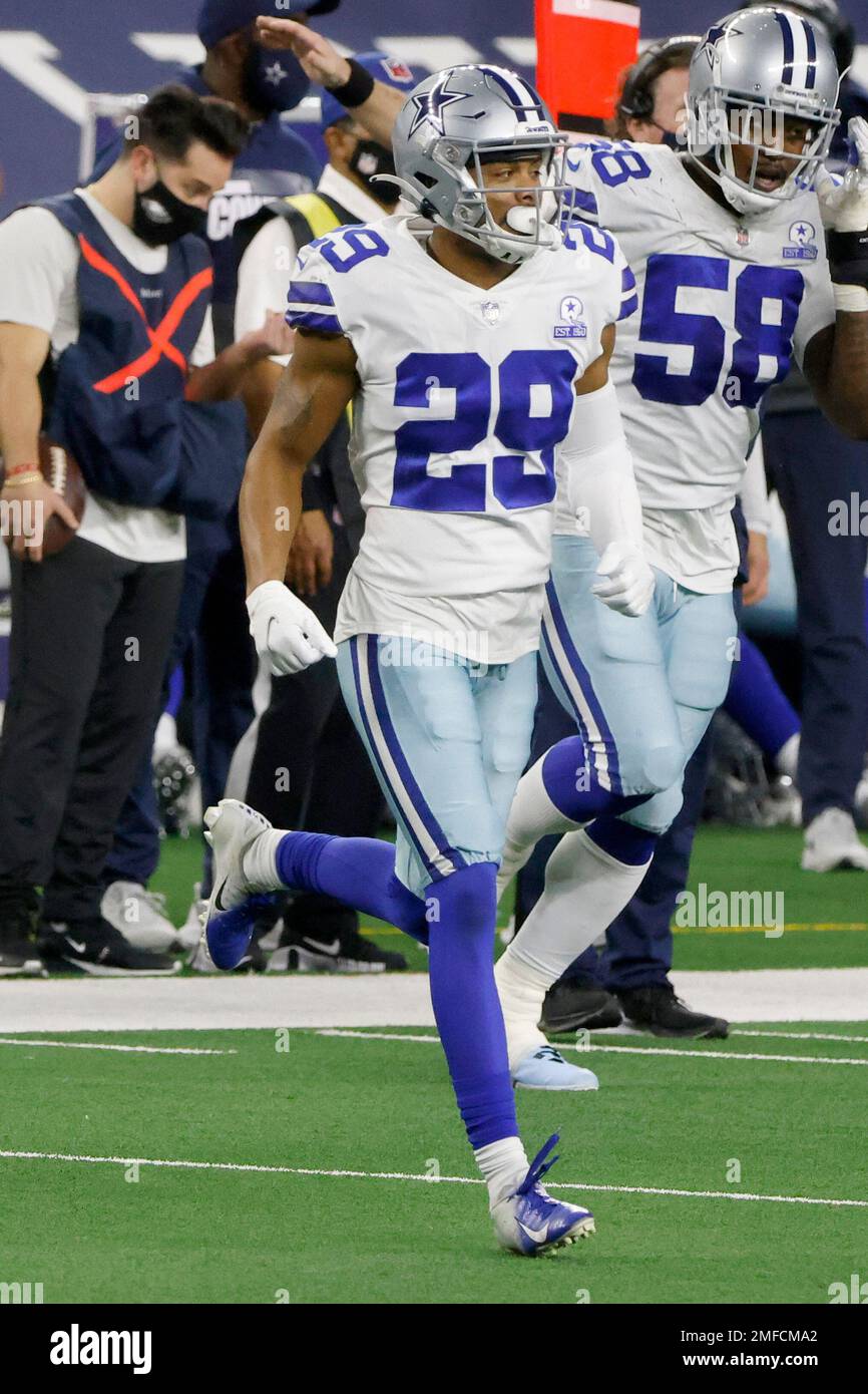 Dallas Cowboys cornerback C.J. Goodwin (29) runs onto the field during ...