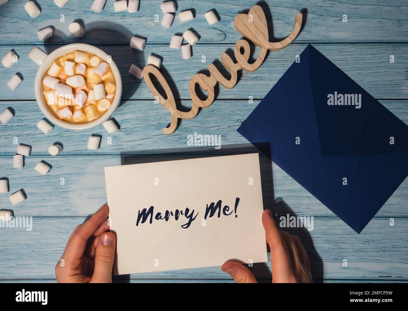 MARRY ME text on valentine card inscription positive quote phrase ...