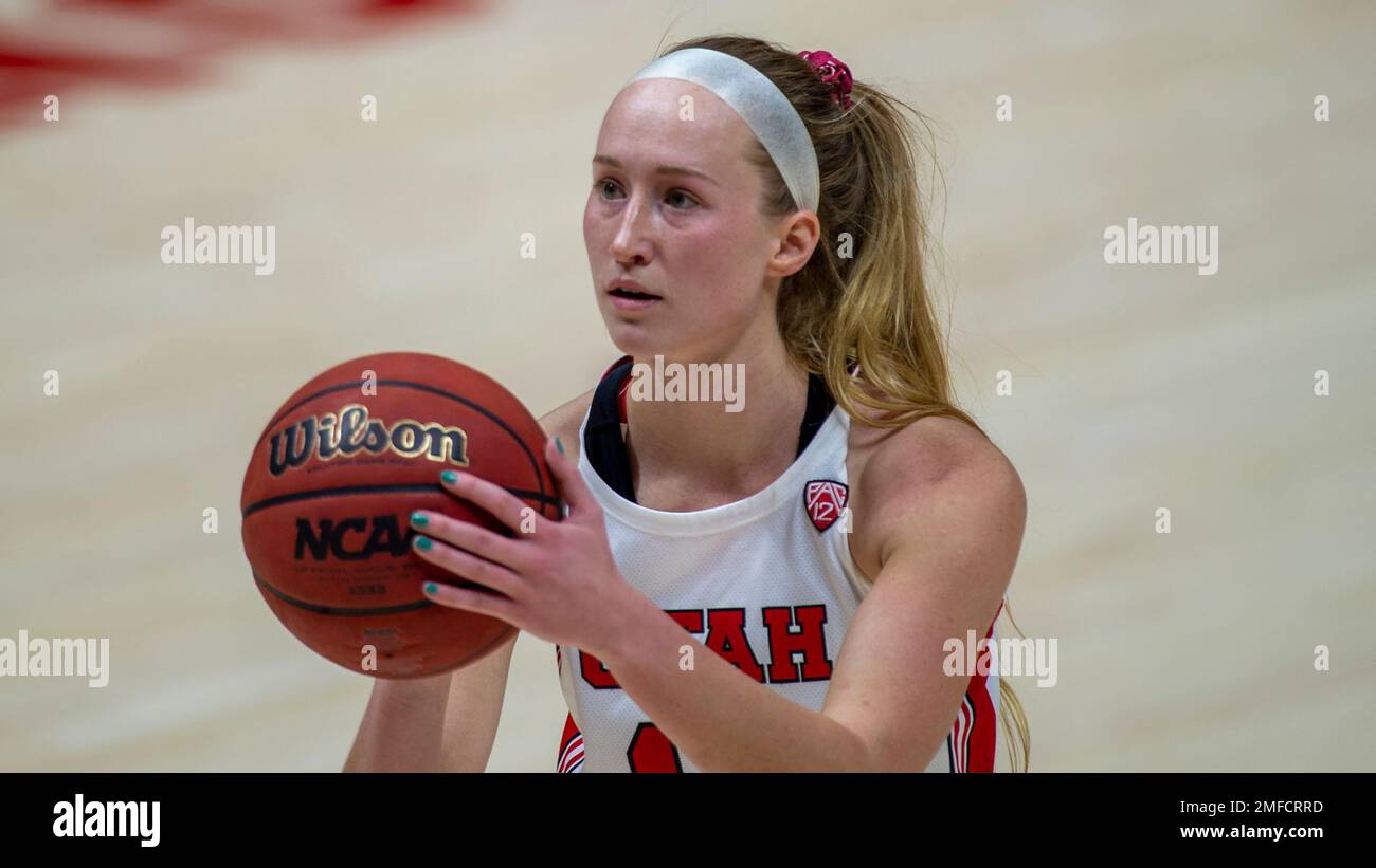 Utah guard Dru Gylten (10) shoots during an NCAA basketball game on ...