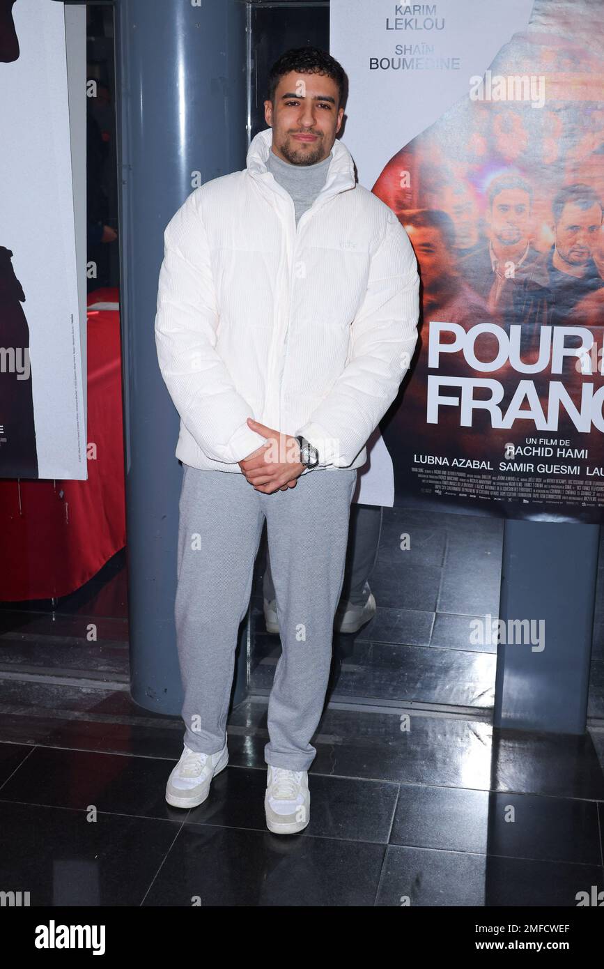 Shain Boumedine attending the Pour La France Premiere held at L ...