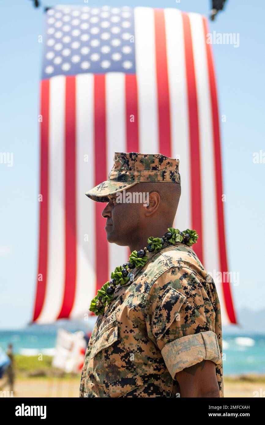 U.S. Marine Corps Sgt. Maj. Lester L. Williams, offgoing sergeant major ...