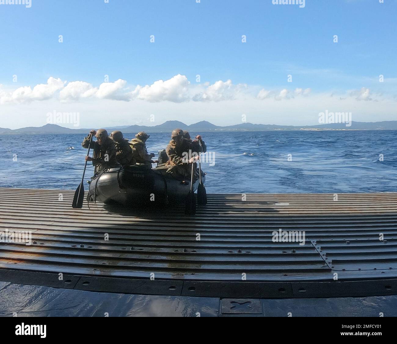 U.S. Marines with Battalion Landing Team 2/5, 31st Marine Expeditionary ...