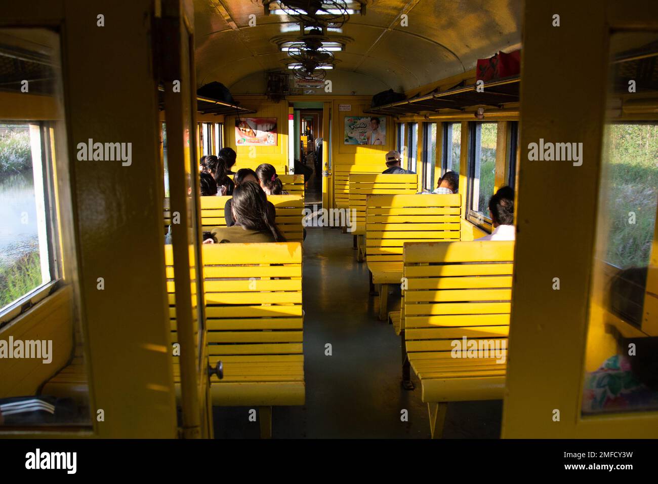 Thailand Railroad Interior - Thailand Stock Photo - Alamy