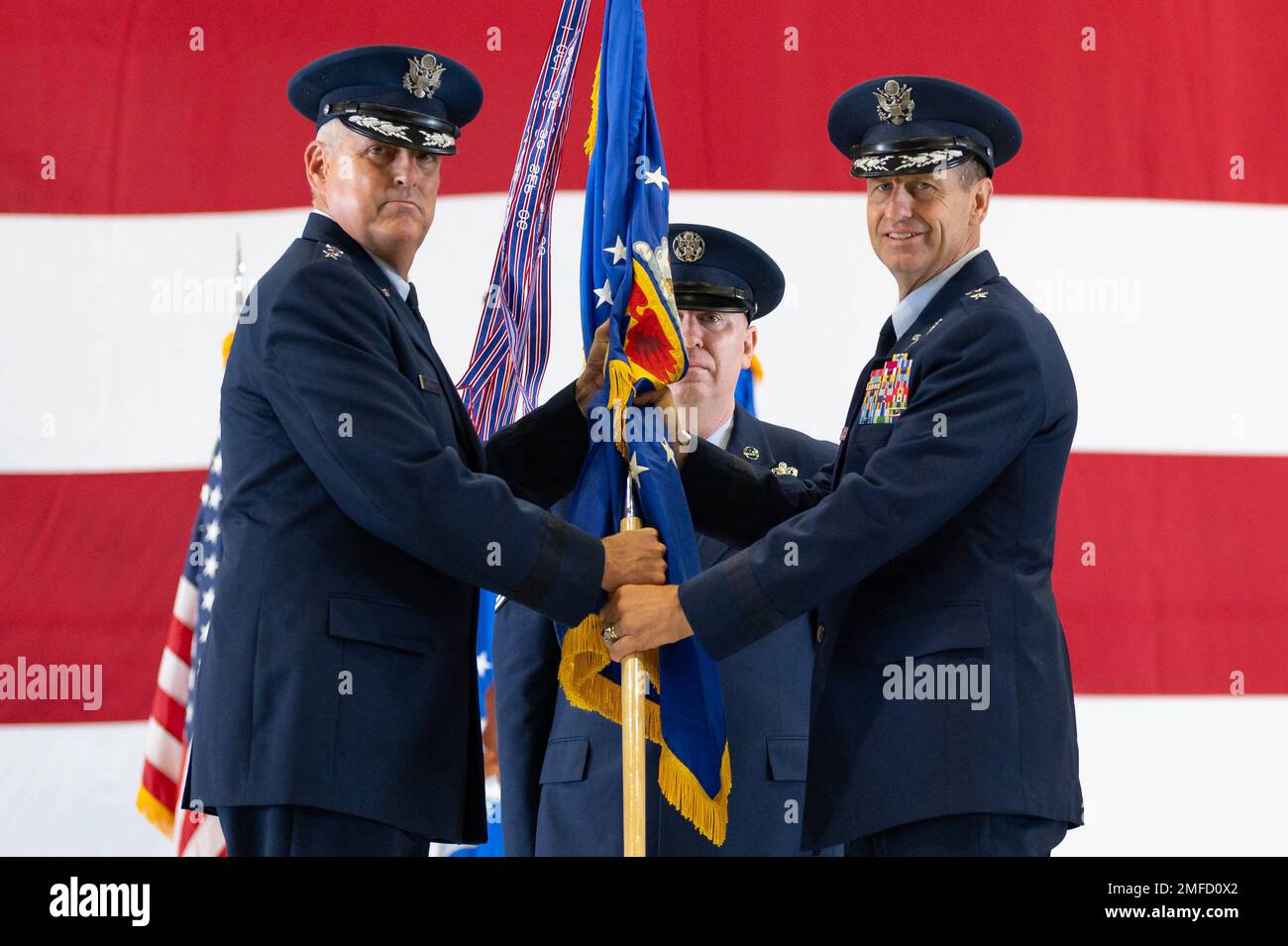 U.S. Air Force Gen. Mike Minihan, Air Mobility Command commander, gives ...