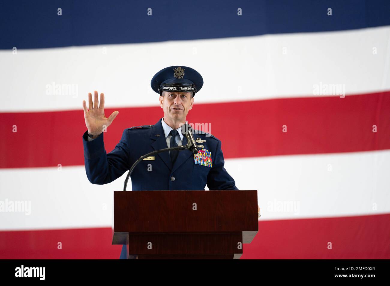U.S. Air Force Maj. Gen. Corey Martin, incoming 18th Air Force ...