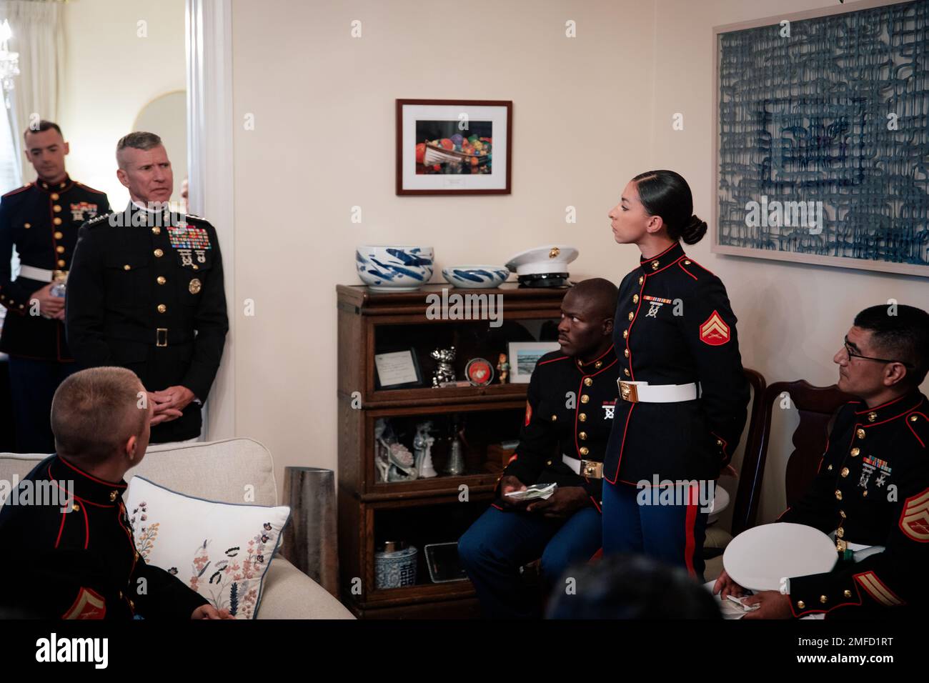 U.S. Marine Corps Cpl. Sophia Green, a systems engineer specialist ...