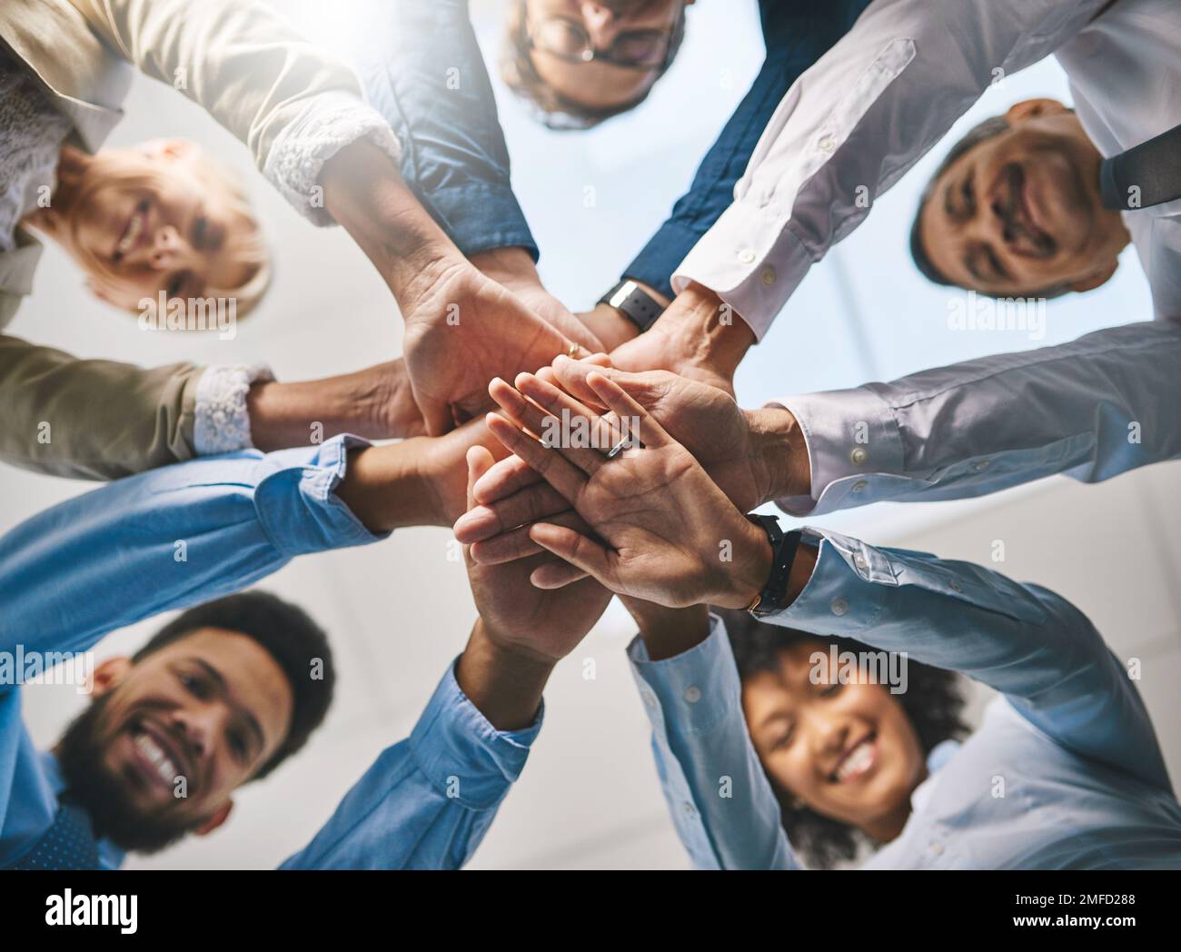 Our chances of succeeding are greater together. Portrait of a group of ...