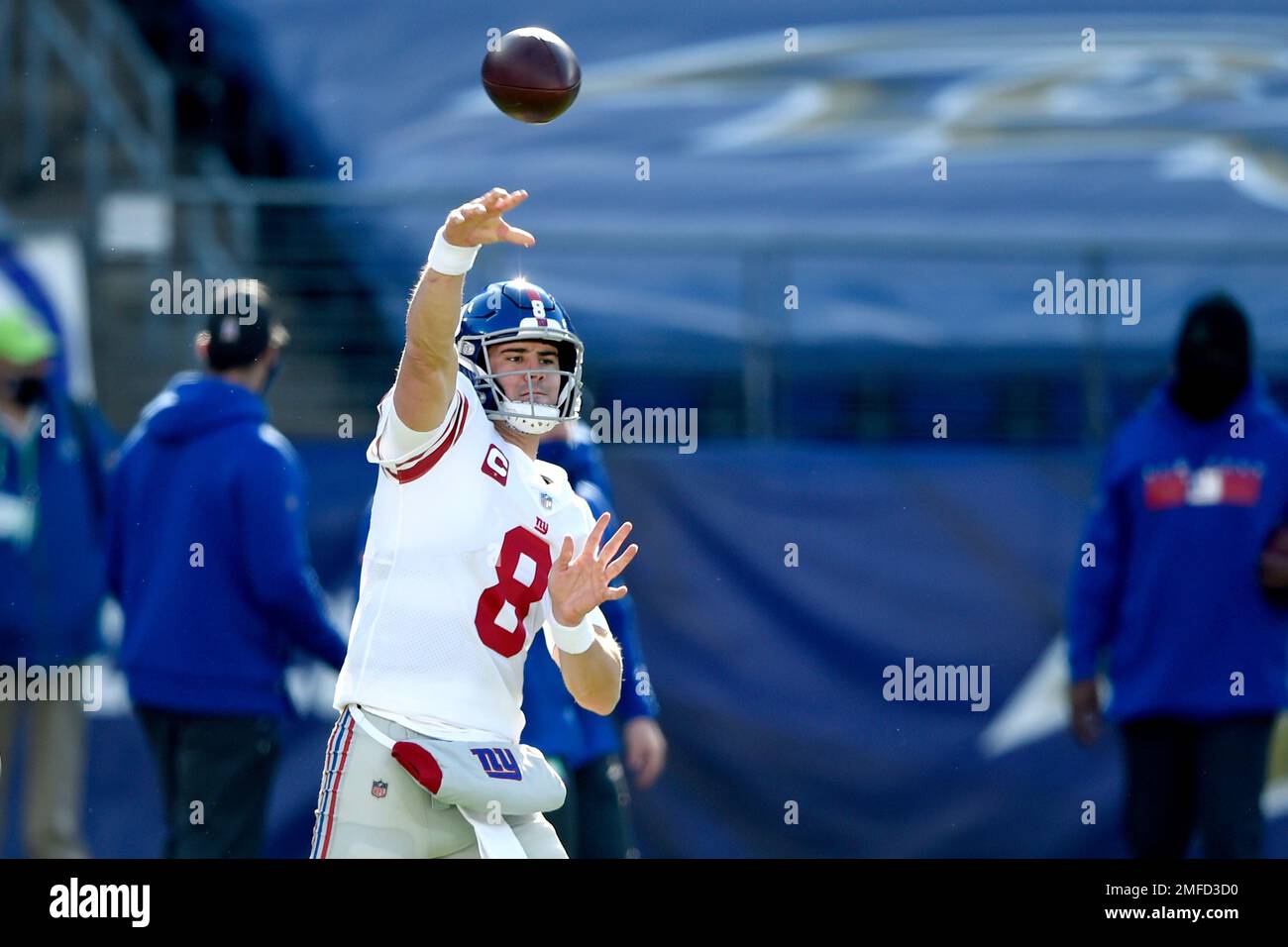 New York Giants quarterback Daniel Jones against the Baltimore Ravens ...