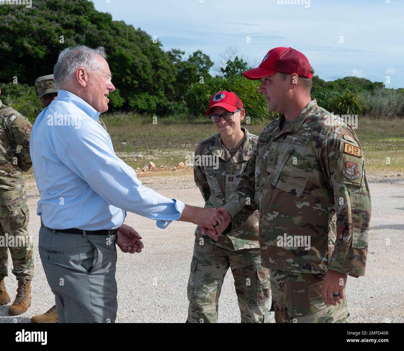 Secretary of the Air Force Frank Kendall coins Master Sgt. Ryan Maxwell ...