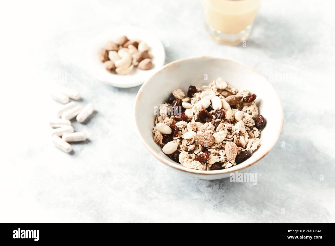 Food supplements capsules bright Cut Out Stock Images & Pictures - Alamy