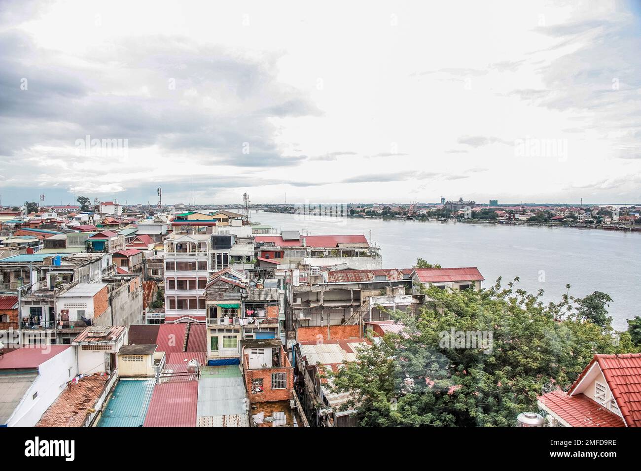 Phnom Penh Over View at Riverside Stock Photo - Alamy