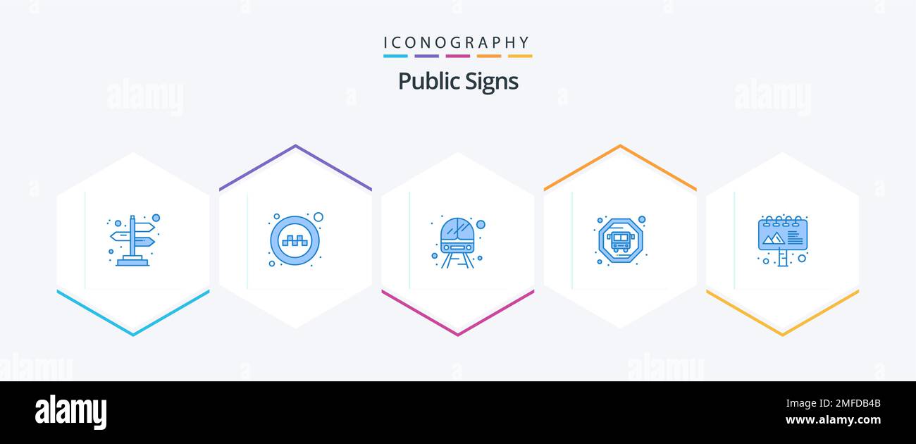 Public Signs 25 Blue icon pack including . billboard. service ...
