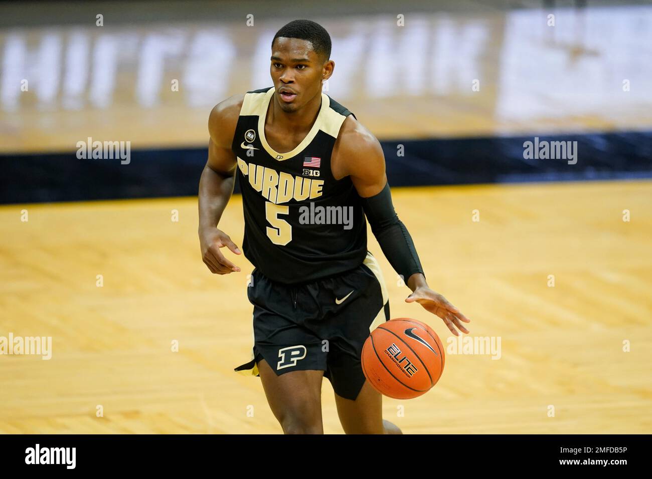 Purdue guard Brandon Newman drives up court during the first half of an ...