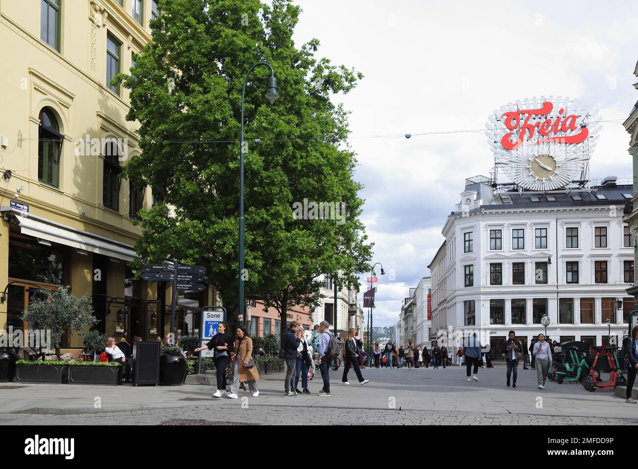 Oslo Norway Karl Johans Gate Stock Photo - Alamy