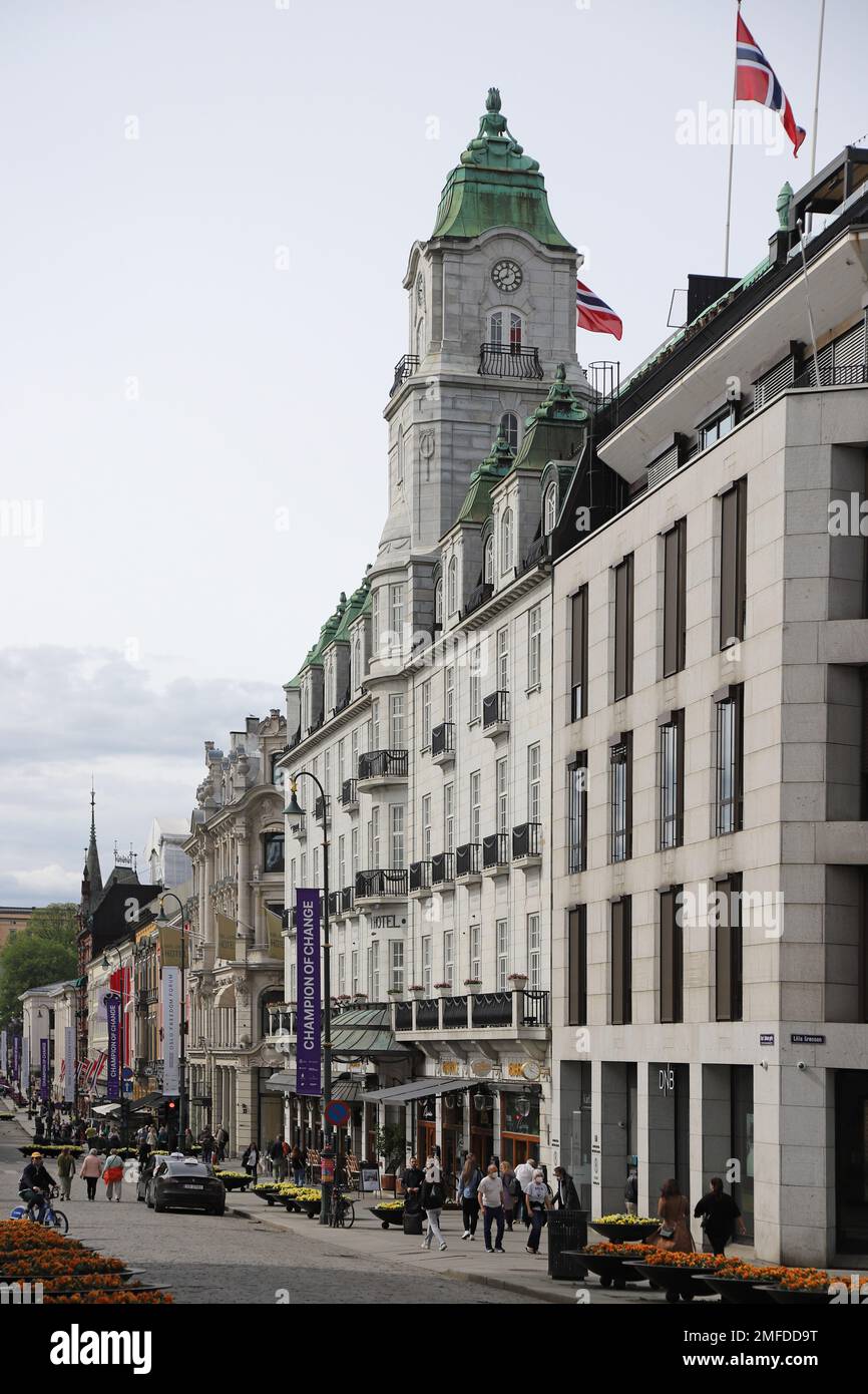 Oslo Norway Karl Johans Gate Stock Photo - Alamy