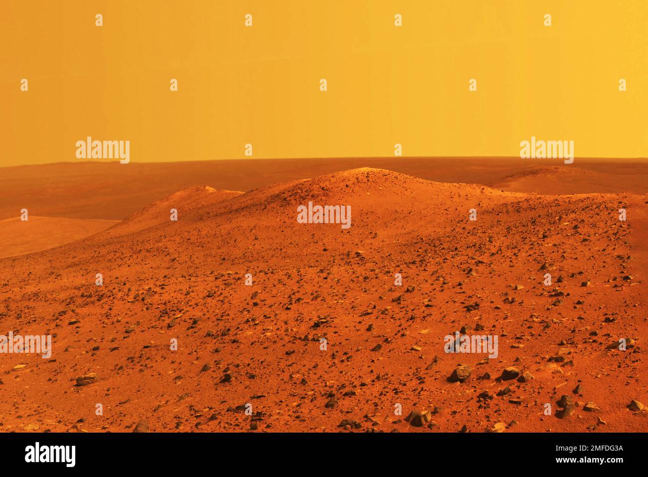 Surface of the planet Mars. Elements of this image furnished by NASA ...