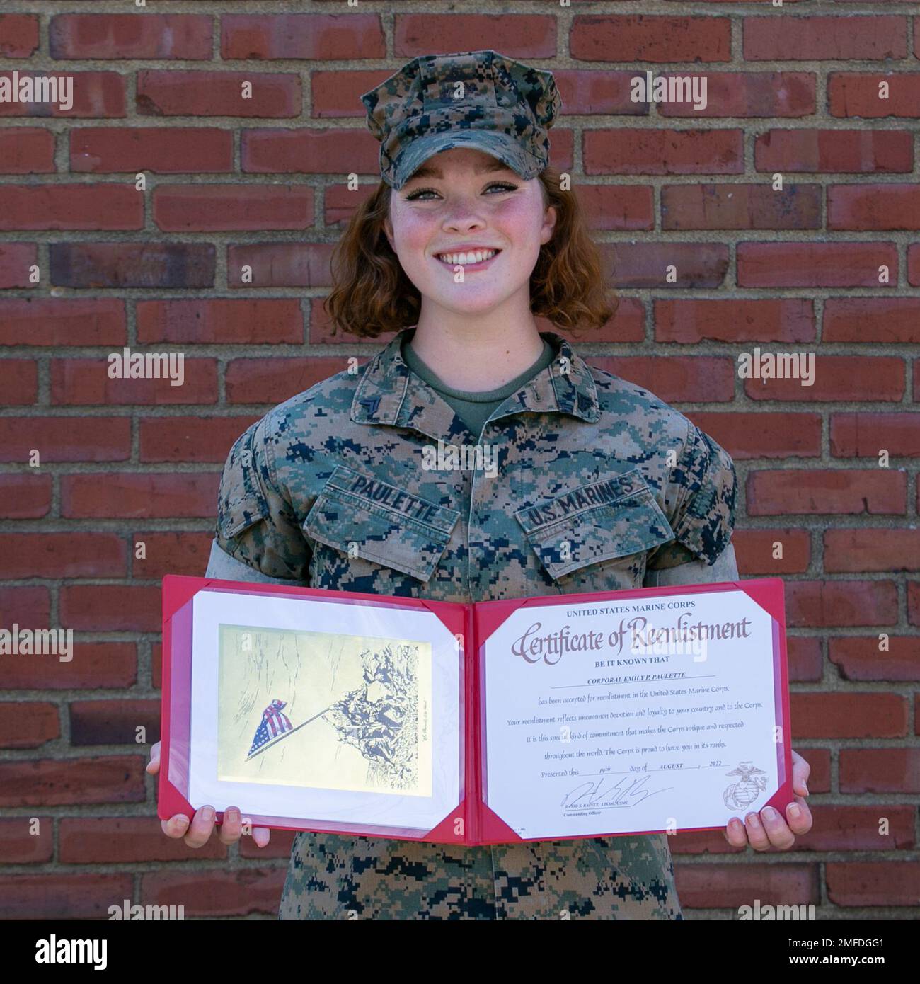 U.S. Marine Corps Cpl. Emily Paulette, saxophone instrumentalist with ...