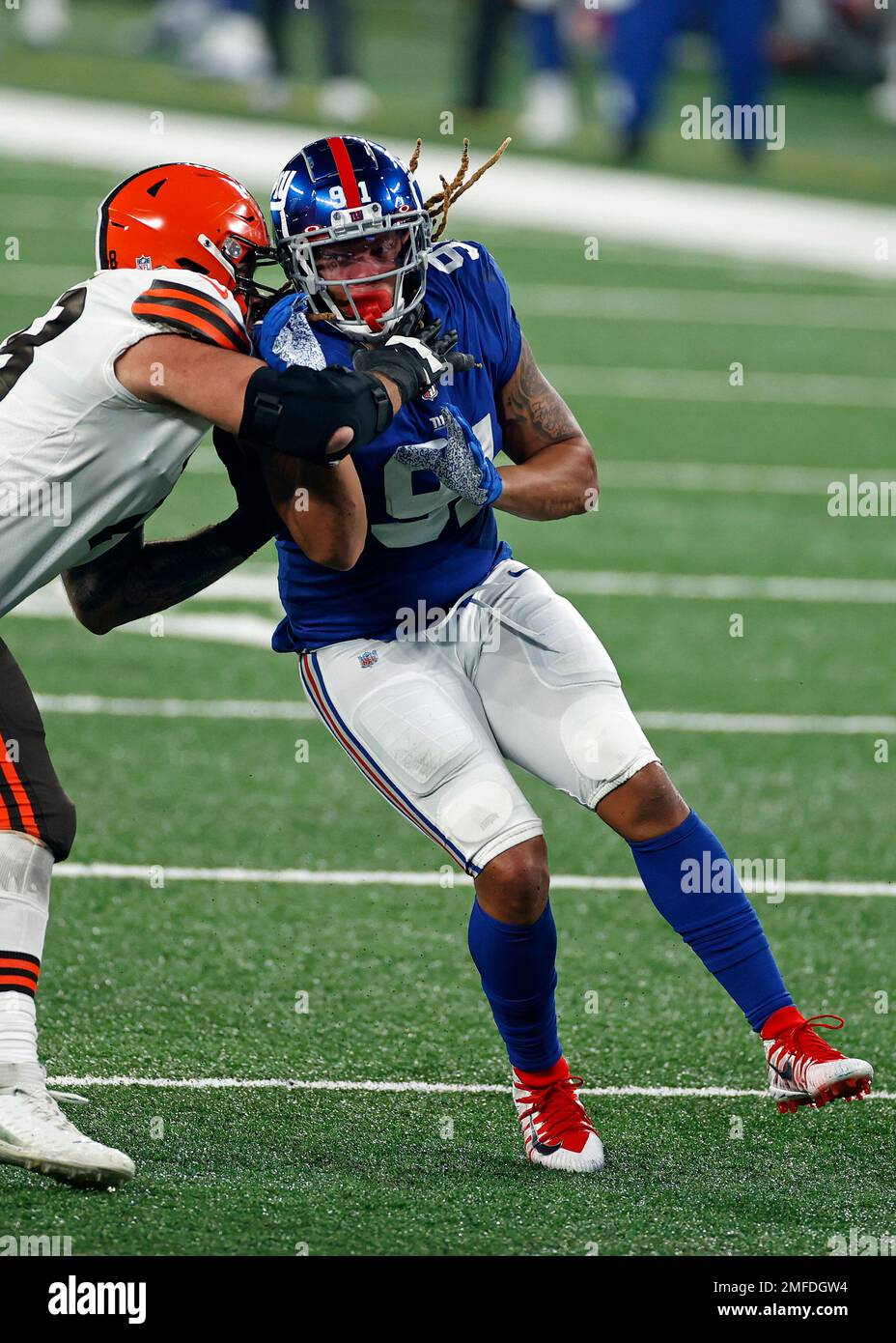 New York Giants defensive end Jabaal Sheard (91) in action during an ...