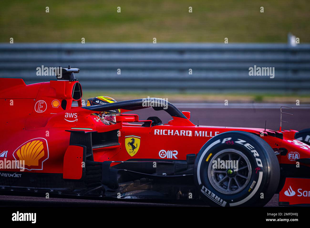 #39 Robert Shwartzman, Scuderia Ferrari during a test with the old 2021 ...