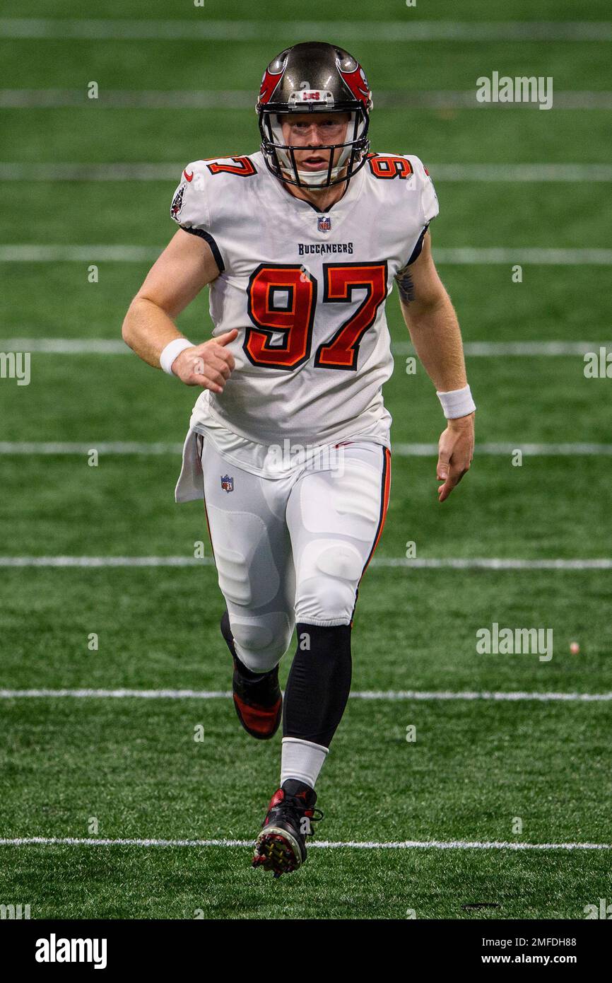 Tampa Bay Buccaneers long snapper Zach Triner (97) works during the ...