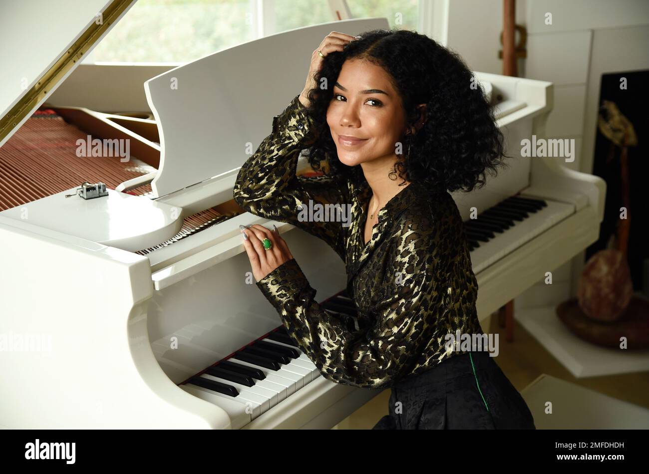Singer Jhene Aiko poses for a portrait, Monday, Dec. 7, 2020, in Los ...