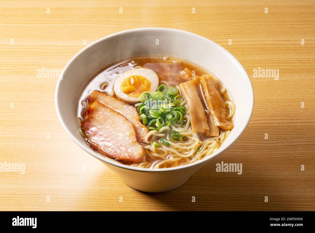 Steaming hot ramen on the table Stock Photo - Alamy