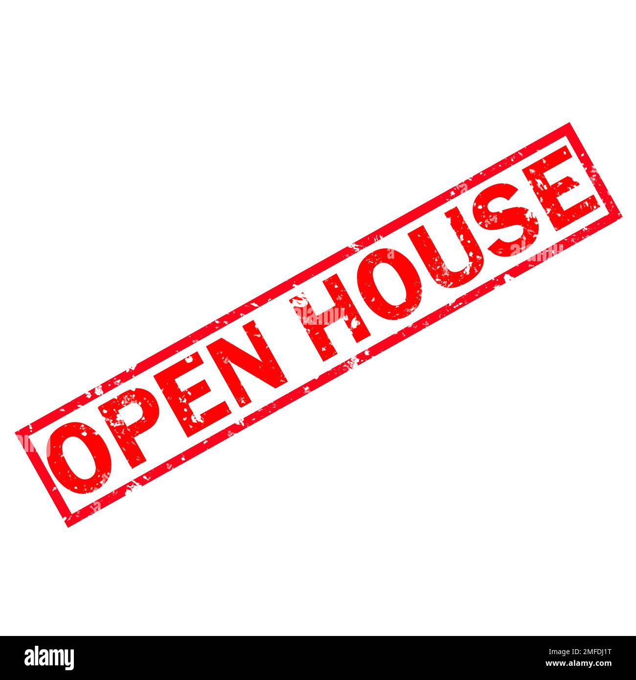 Open house red grunge rubber stamp on white background. Open house ...