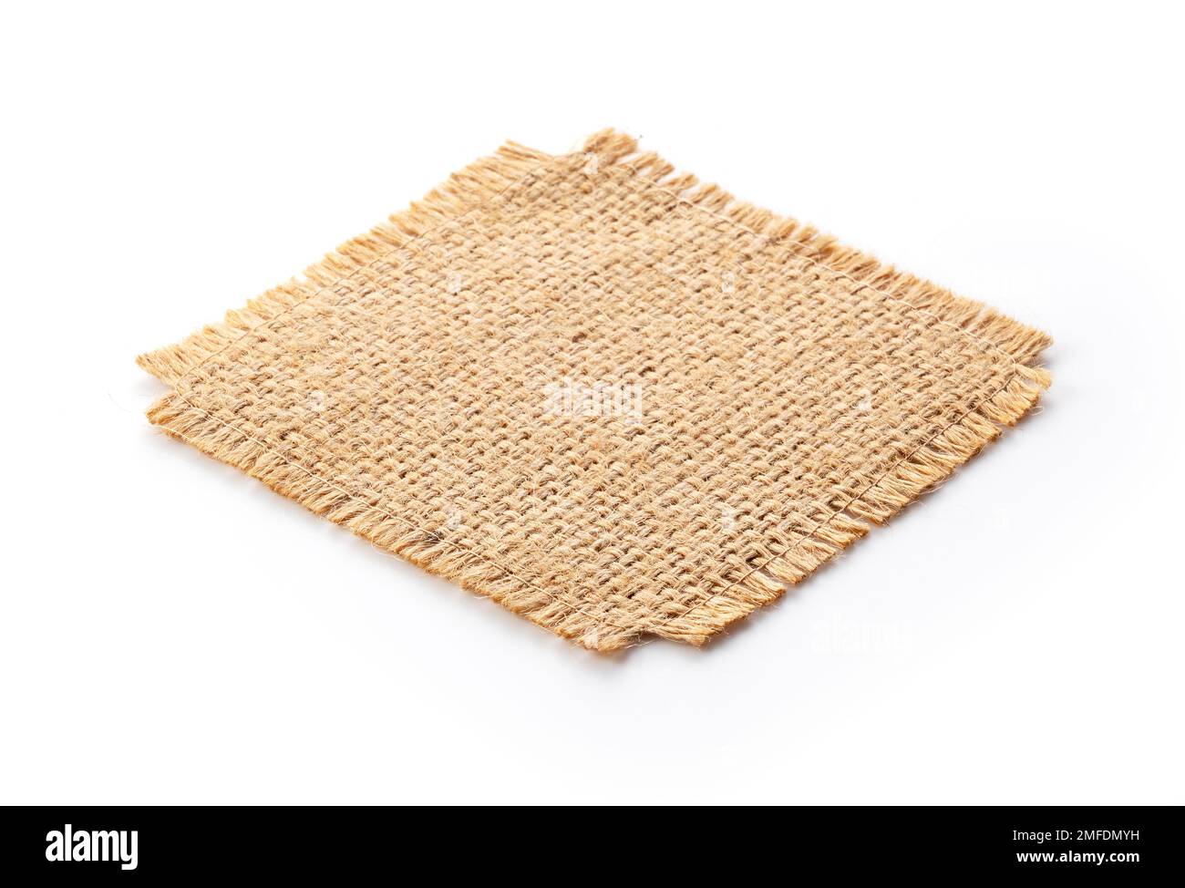 Coasters made of hemp placed on a white background. Crafts Stock Photo ...