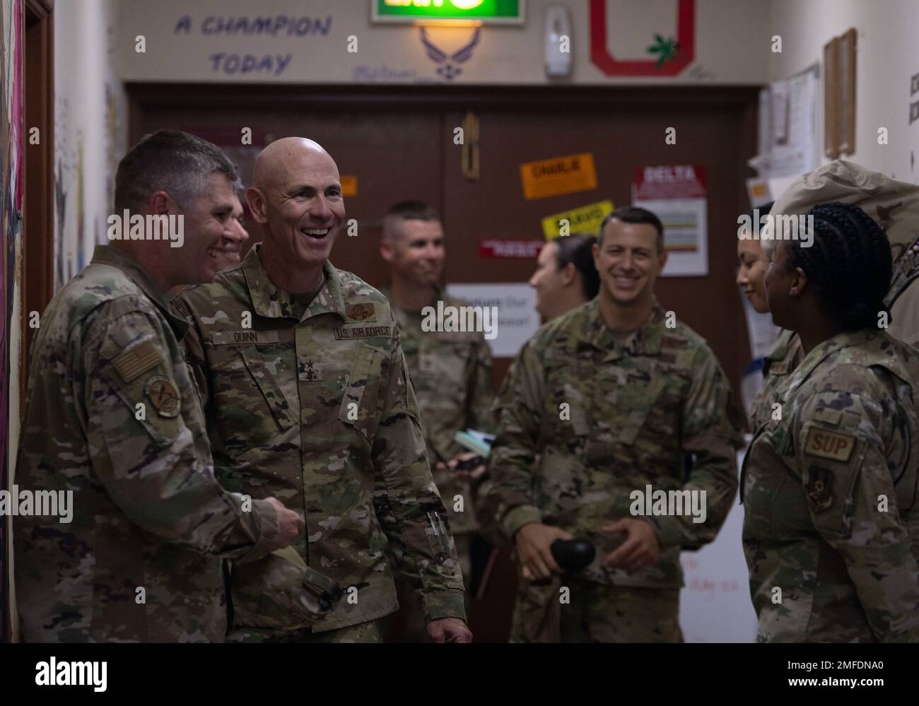 From left, U.S. Air Force Maj. Shawn Cameron, 386th Expeditionary ...