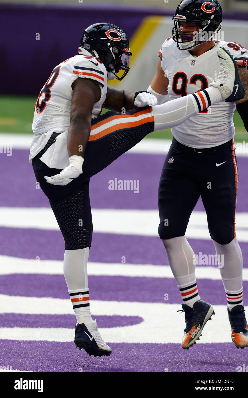 Chicago Bears nose tackle Bilal Nichols (98) and linebacker James ...
