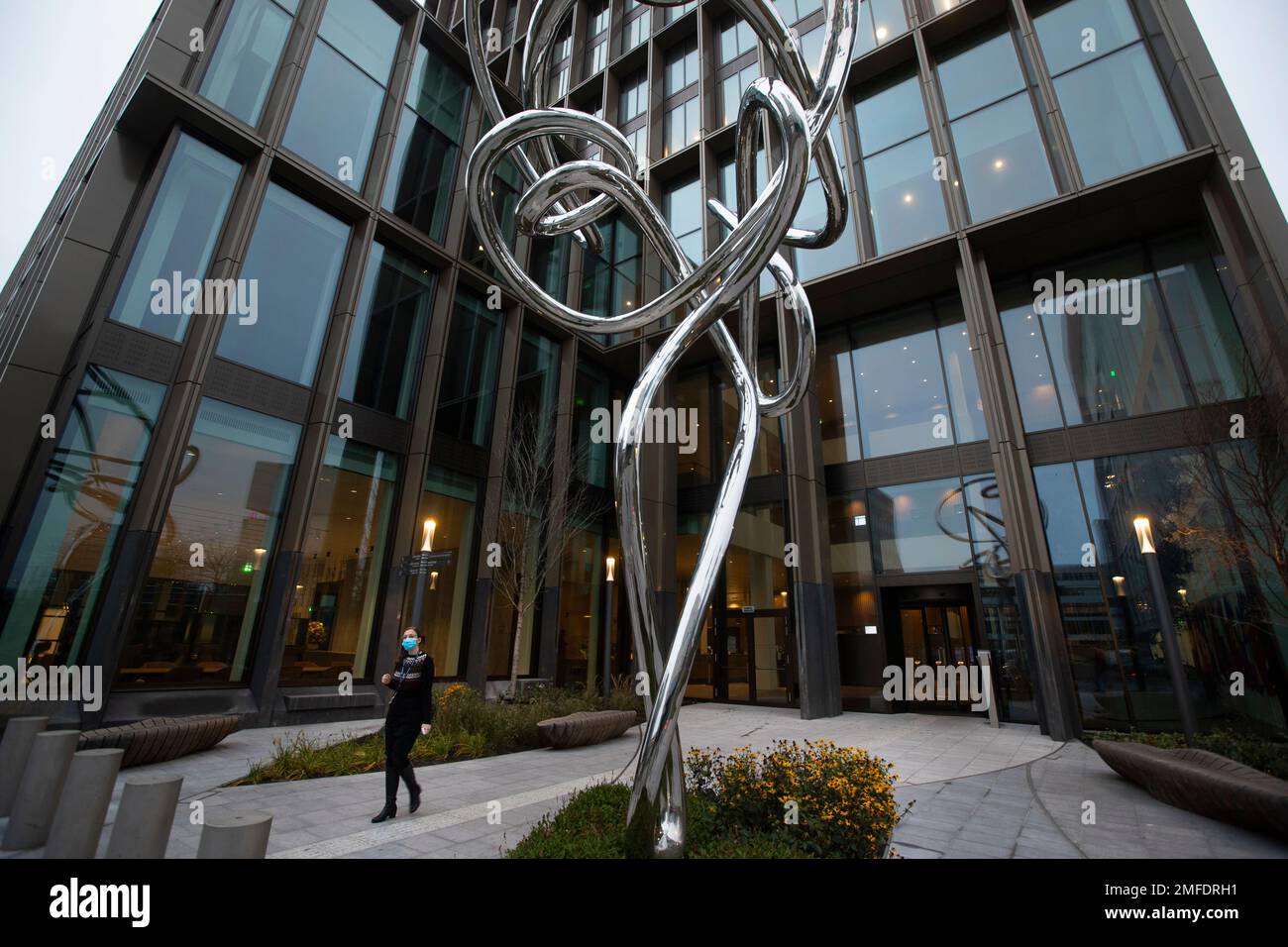 Exterior view of the European Medicines Agency in Amsterdam ...