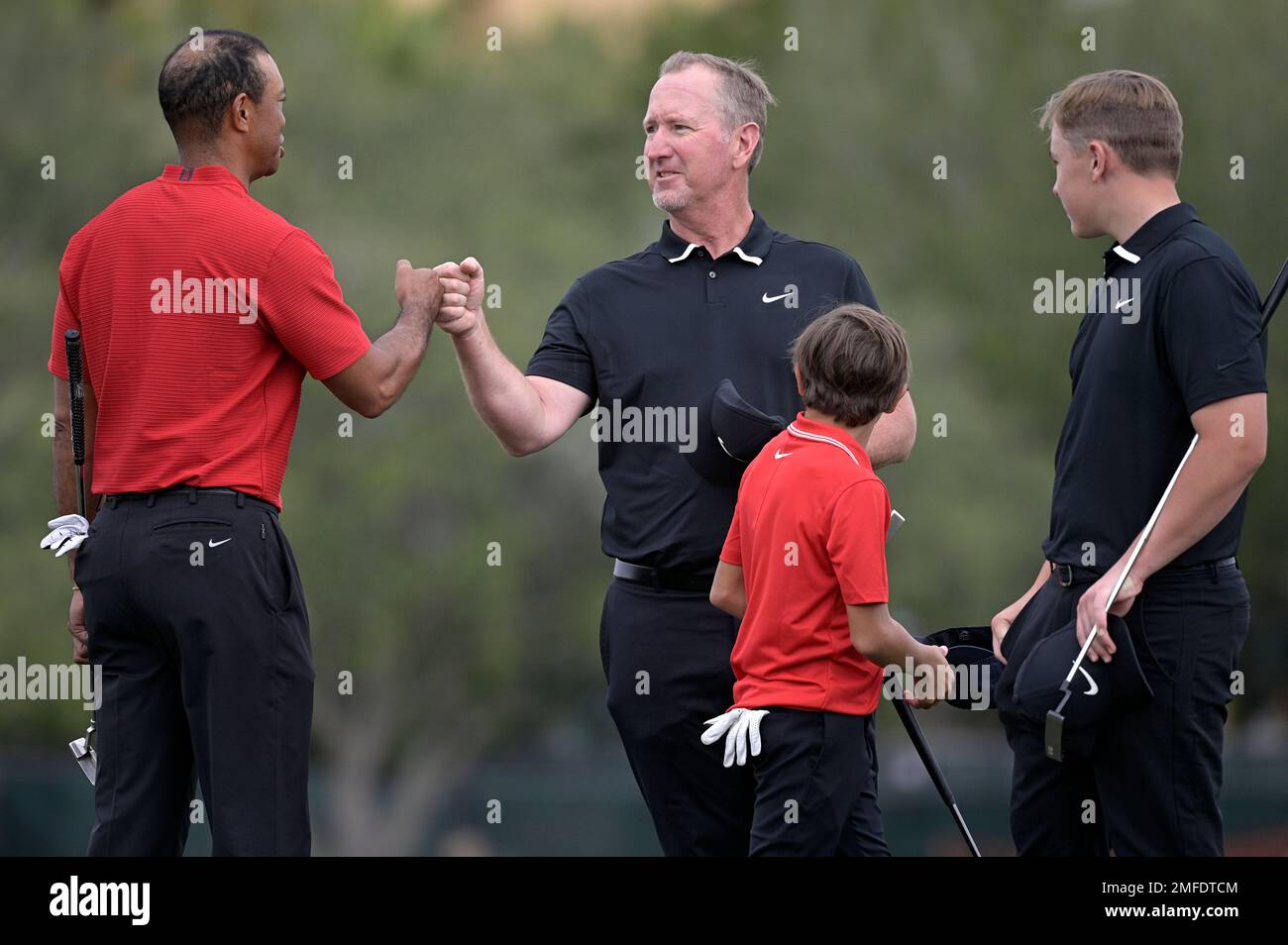 Tiger Woods and his son Charlie finish with David Duval and his son ...