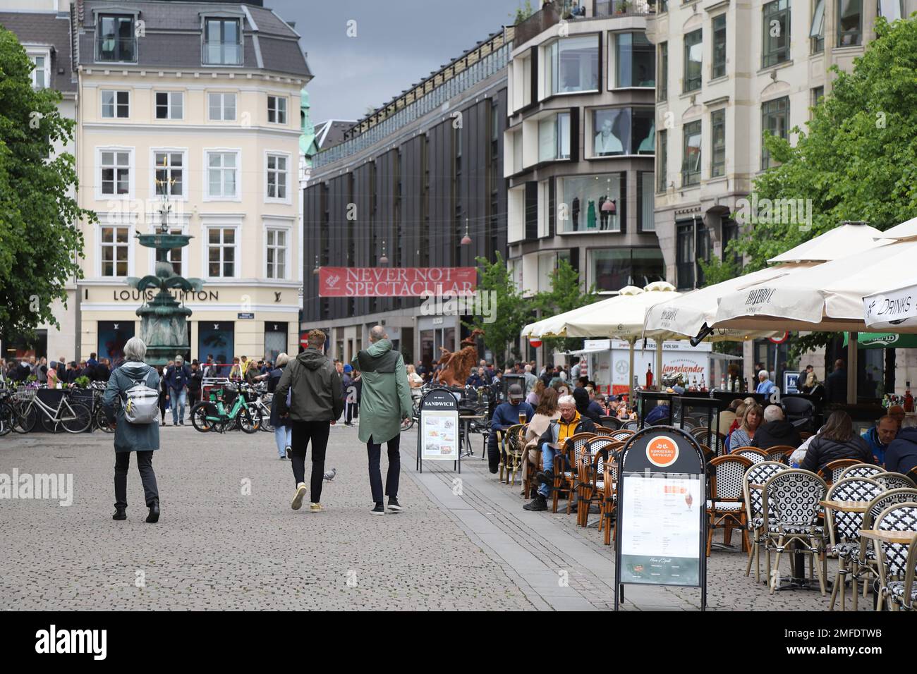 Copenhagen Denmark Hojbro Plads Julemarked Stock Photo - Alamy