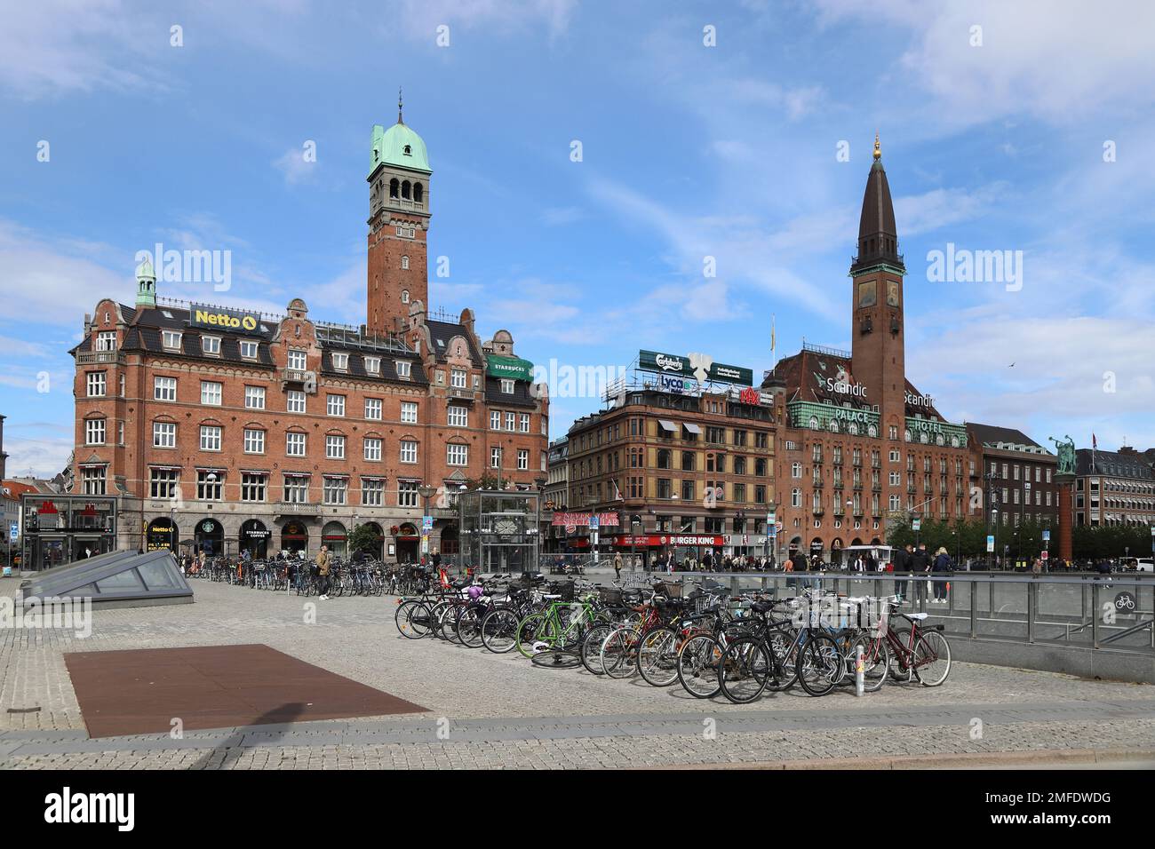 Copenhagen Denmark Radhuspladsen Town Hall Square Stock Photo - Alamy