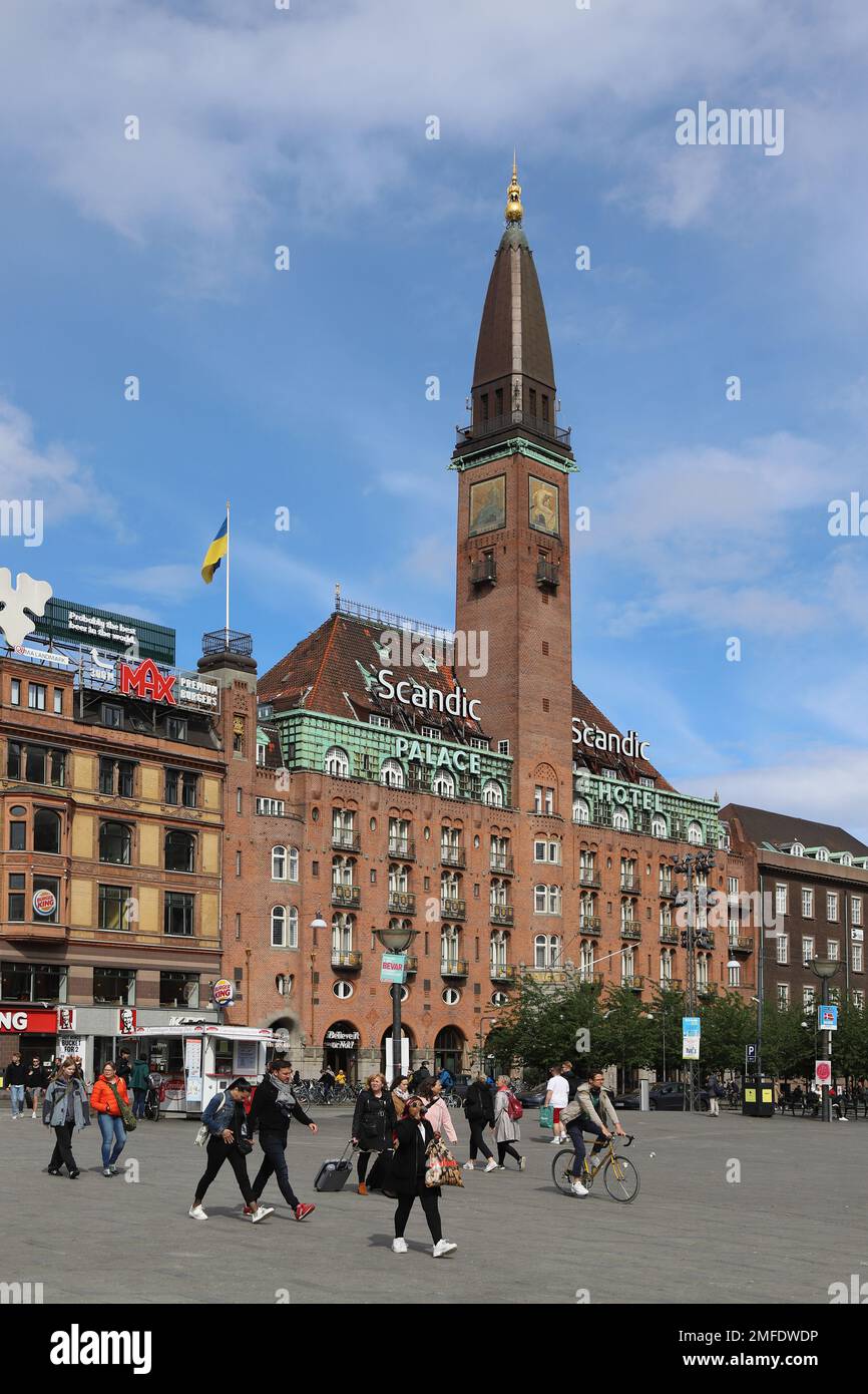 Copenhagen Denmark Radhuspladsen Town Hall Square Stock Photo - Alamy