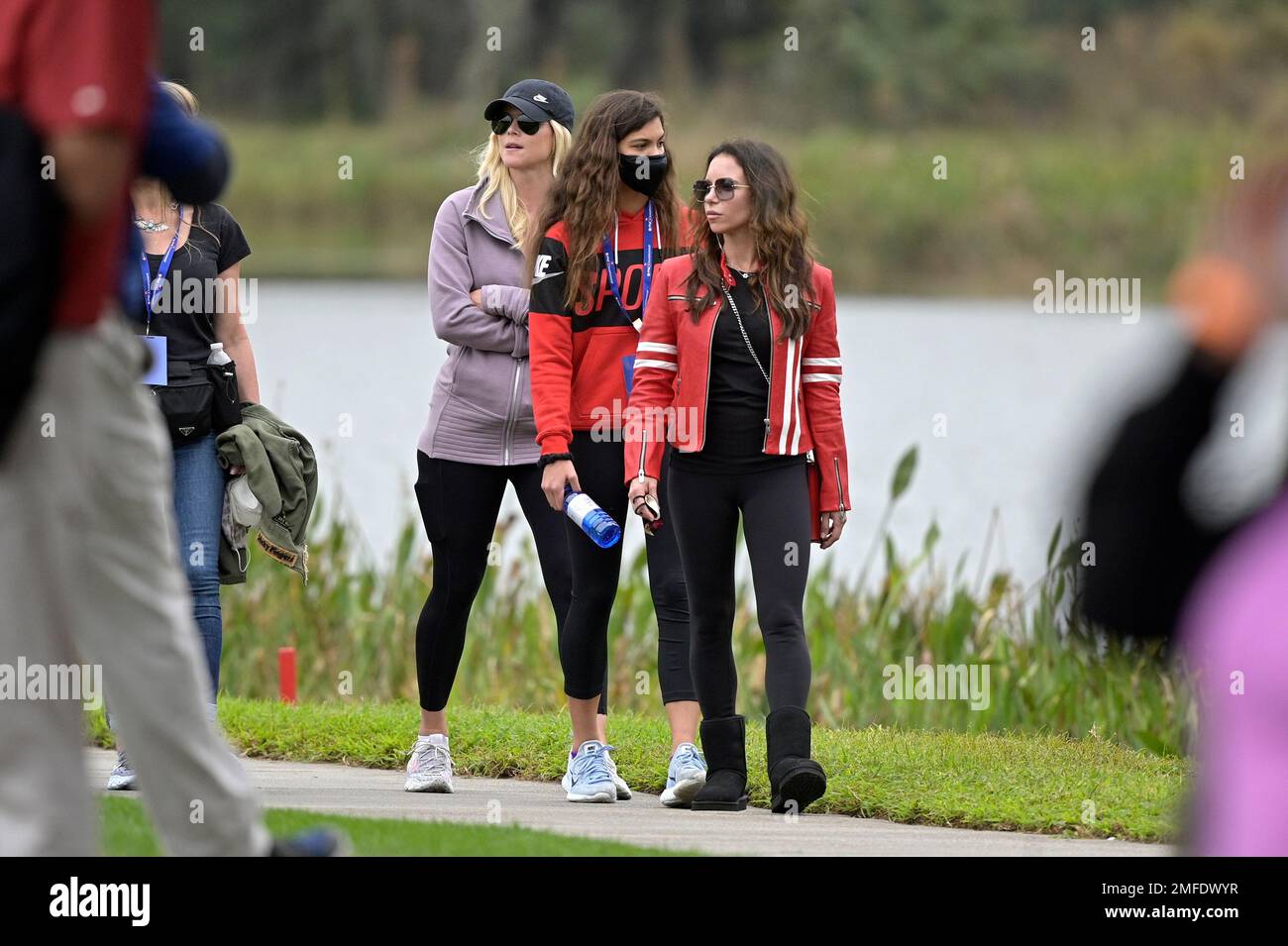 Elin Nordegren Left Sam Alexis Woods Center And Erica Herman Follow