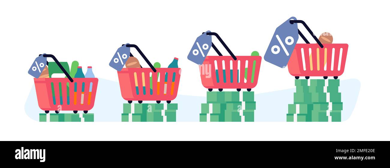 Rising food costs Cut Out Stock Images & Pictures - Alamy