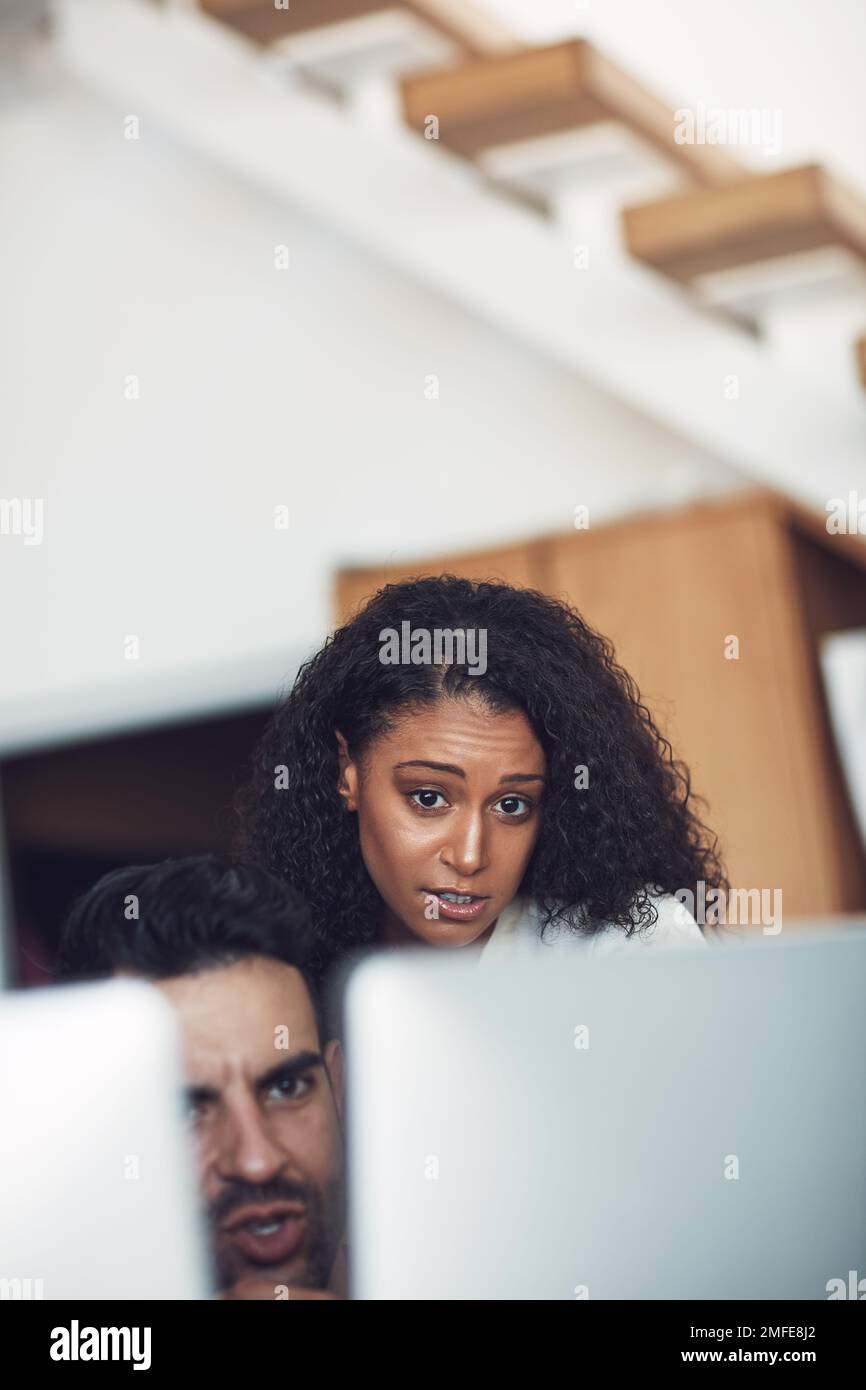 When things go wrong. young businesspeople in the office Stock Photo ...