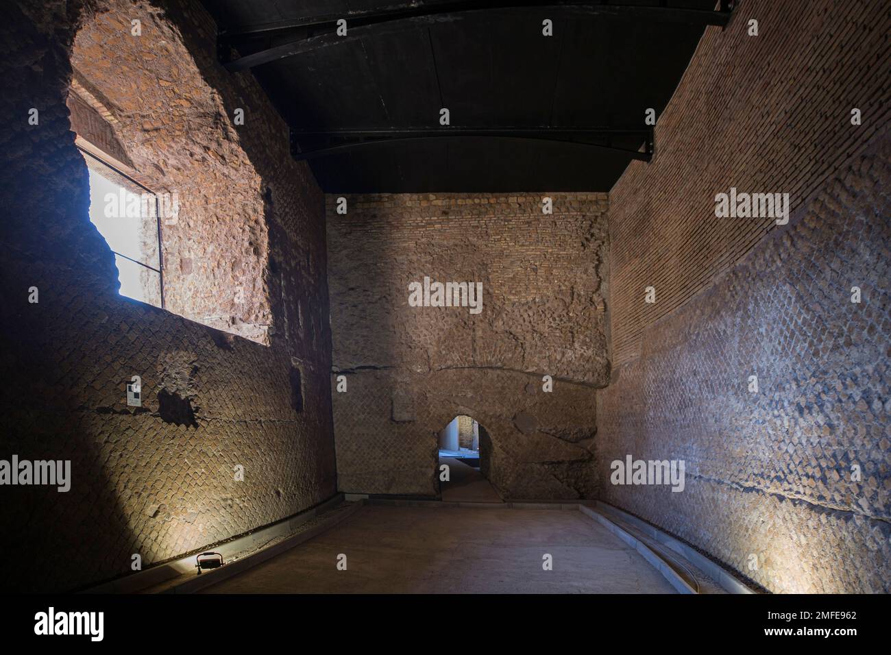 Internal view of the recently restored Mausoleum of Augustus, built by ...