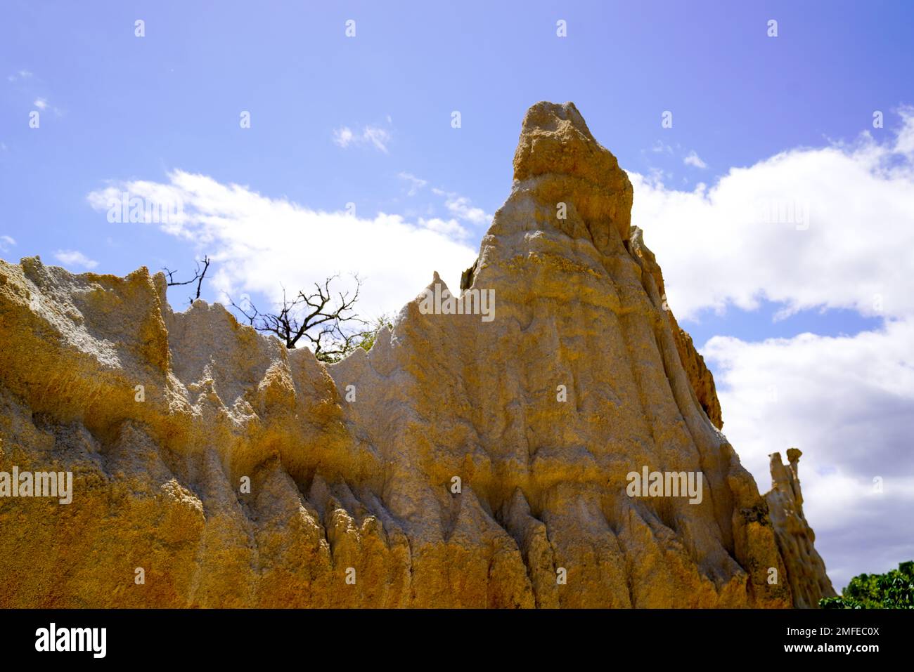 Les Orgues in Ille sur Tet stone natural organ pipes in park French ...